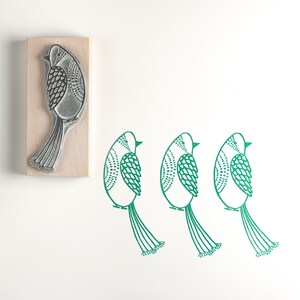 Happy Bird Rubber Stamps, Wood Stamp, Kids Craft, Diy Craft Kit, Card ...