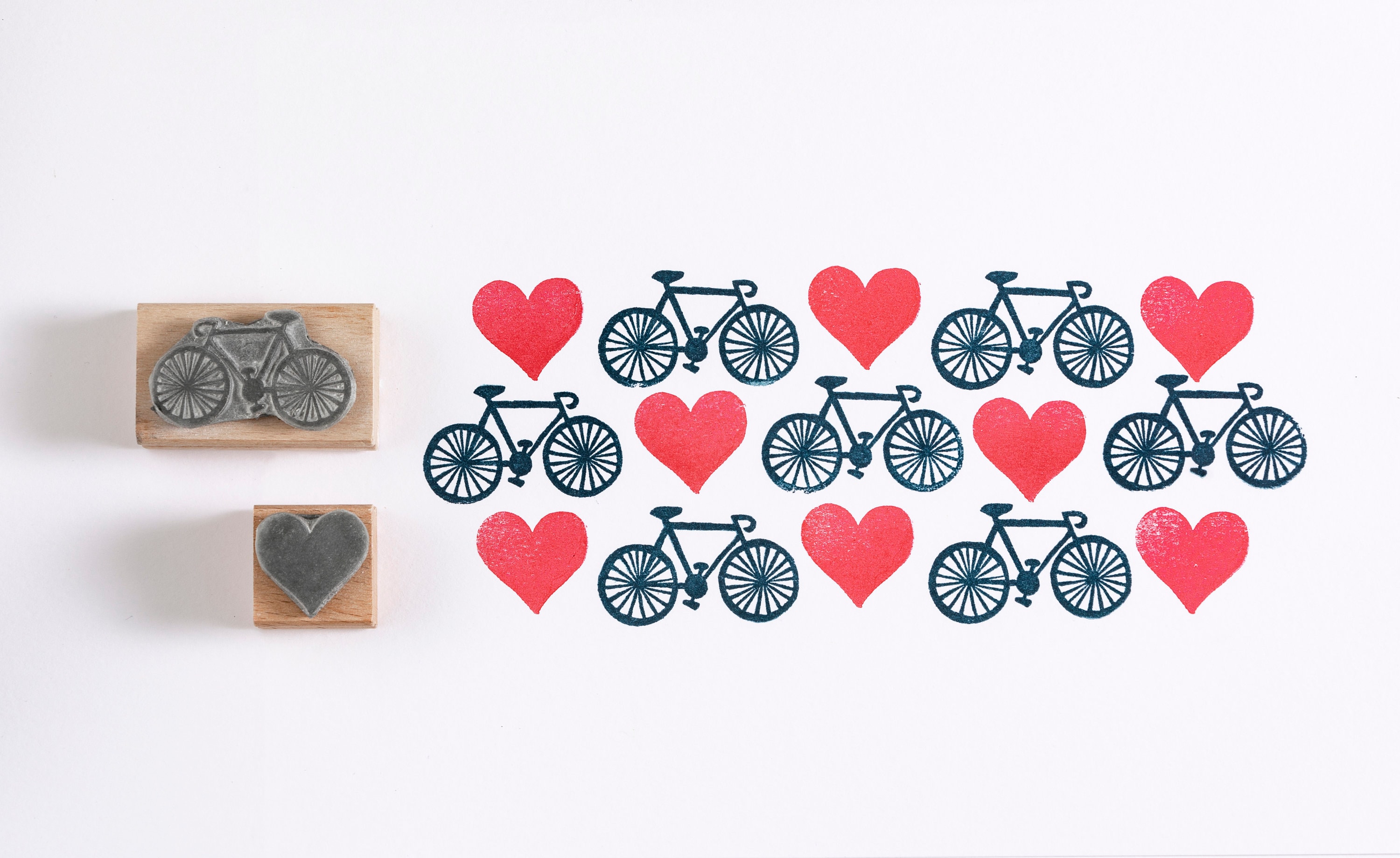 Bicycle Rubber Stamp Bike Stamp Heart Rubber Stamp - Etsy UK