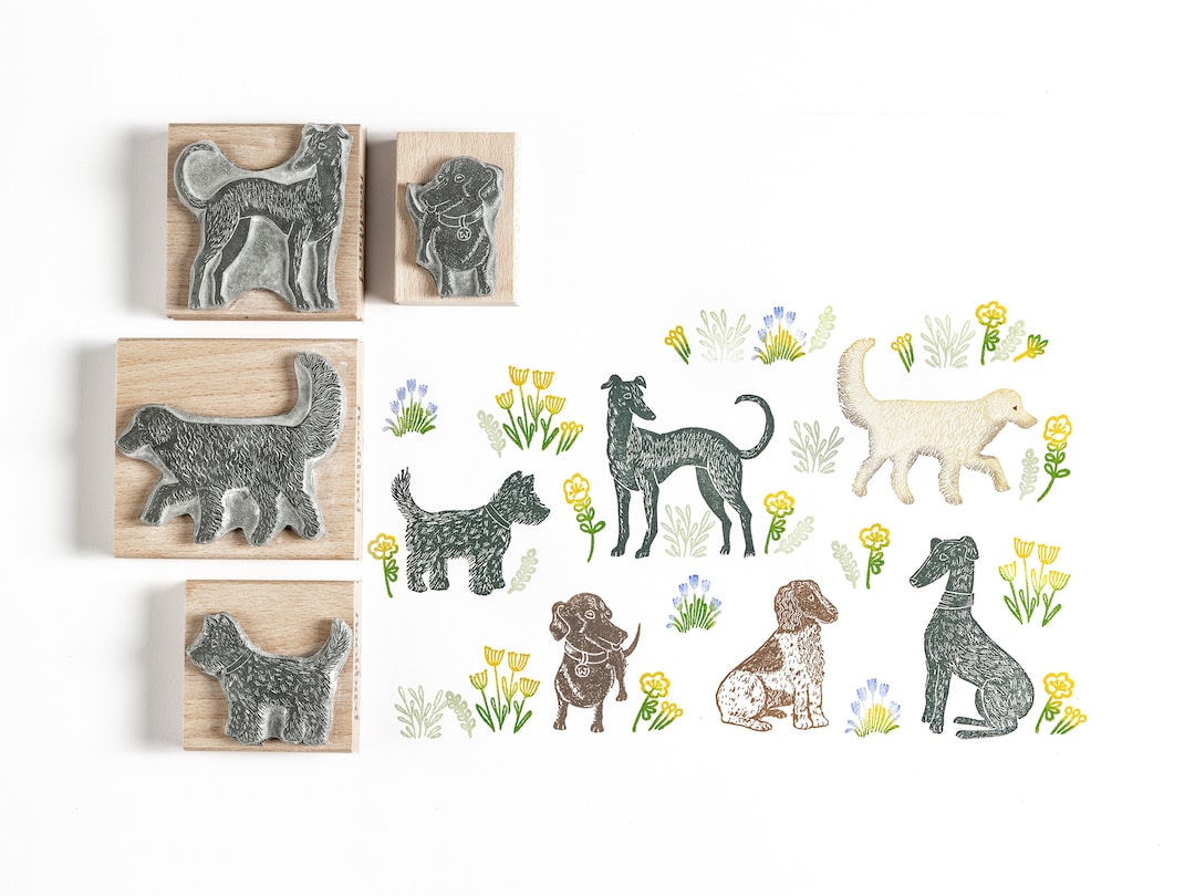 Dog Rubber Stamp, Grey Hound Stamp, Spaniel Stamp, Terrier Stamp ...