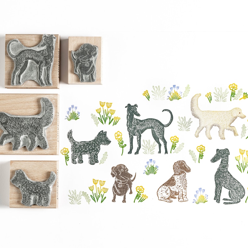 Dog Rubber Stamp - Etsy