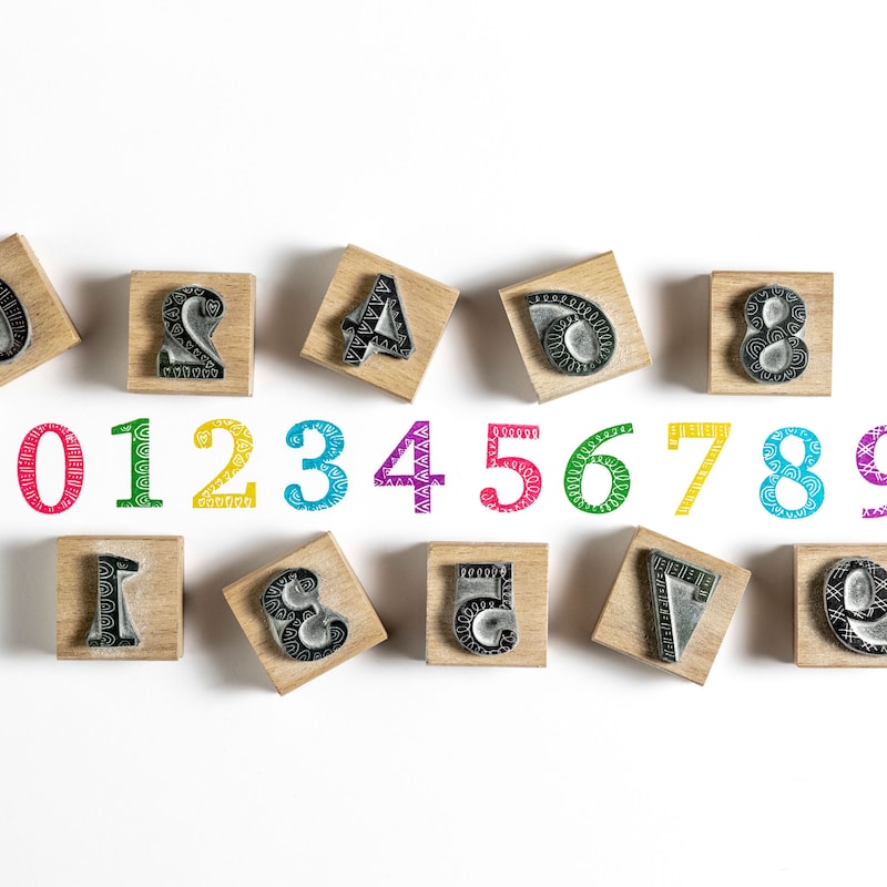 Number Stamps - Etsy