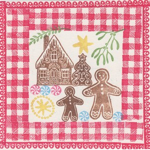 Gingerbread Men and Gingerbread House Rubber Stamps for Homemade ...
