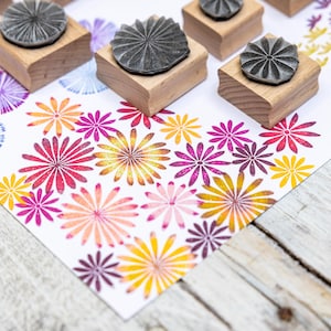 Japanese Flowers and Pattern Rubber Stamps, Flower Stamps for Card ...