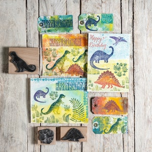 Dinosaur Stamps, Rubber Stamps Dinosaurs, Craft Gift for Kids ...