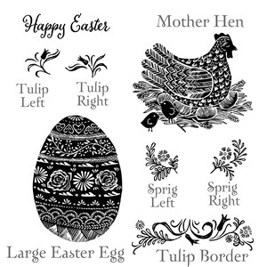 Large Easter Egg Rubber Stamp - Etsy UK