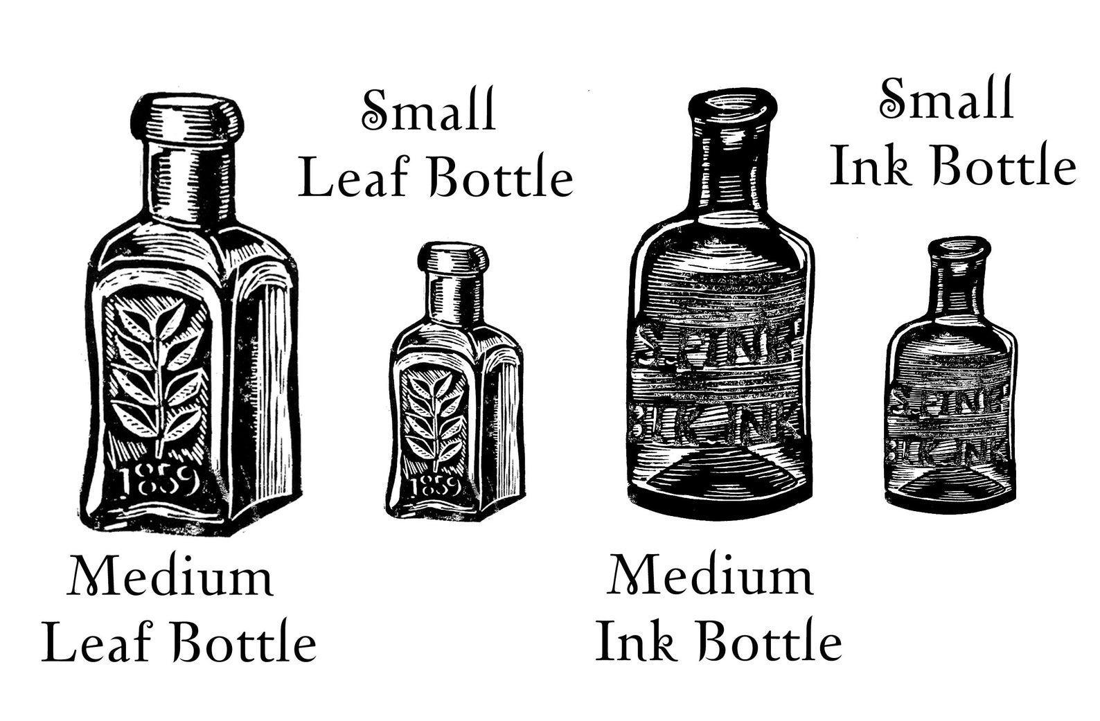 Vintage Glass Bottle Rubber Stamps Herb Stamp Card Making - Etsy UK