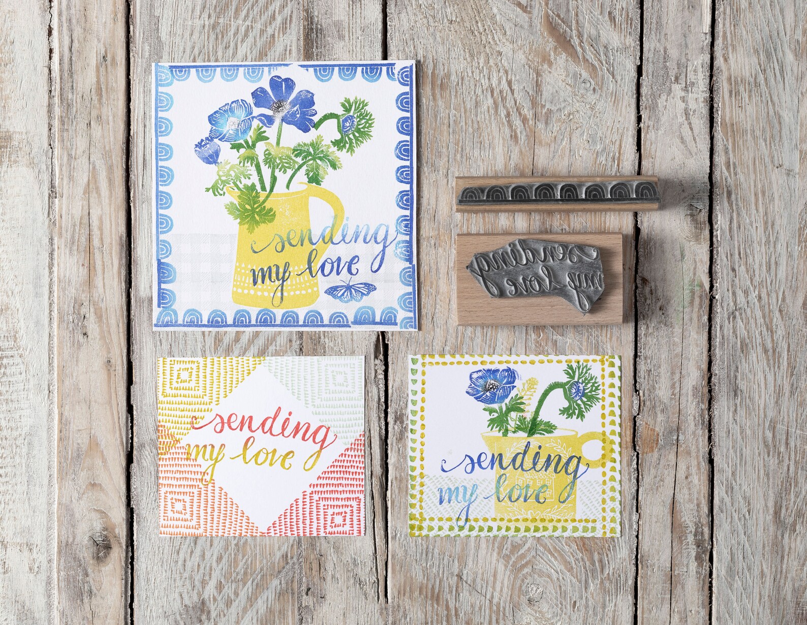 Border and Texture Rubber Stamps for Card Making - Etsy