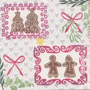 Gingerbread Men and Gingerbread House Rubber Stamps for Homemade ...