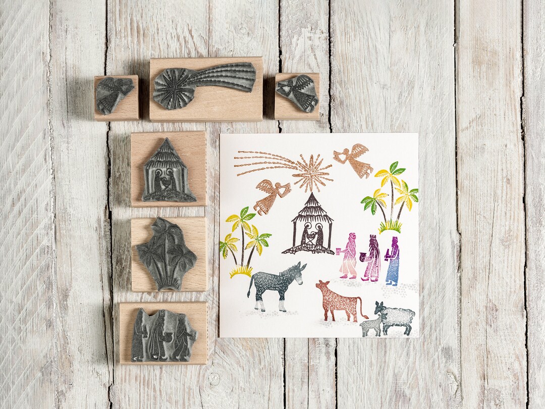 Nativity Rubber Stamps - Etsy