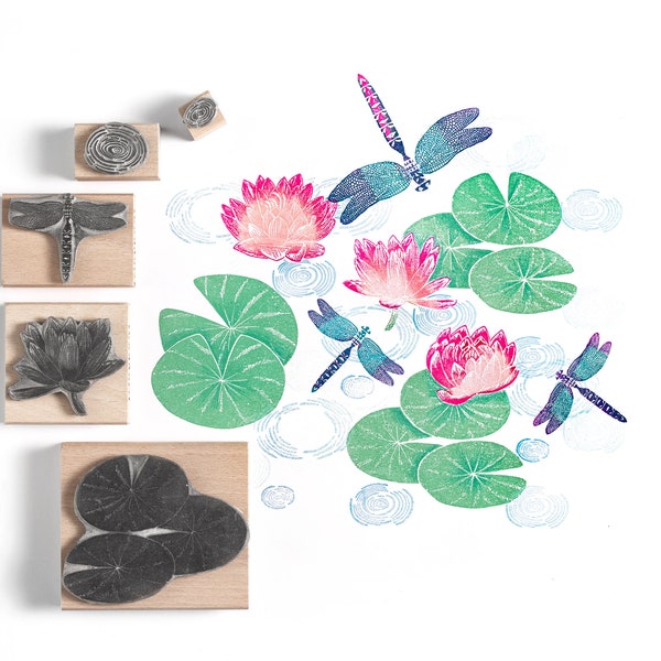 Lily Rubber Stamp - Etsy