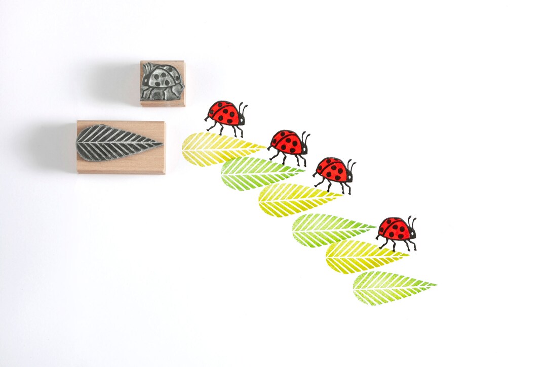 Lady Bird Rubber Stamp, Lady Bug Rubber Stamp, Beetle Stamp, Insect ...