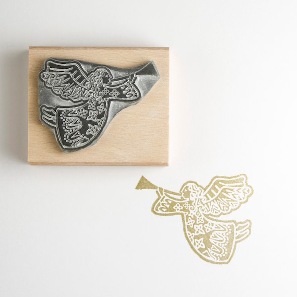 Angel Rubber Stamp - Etsy