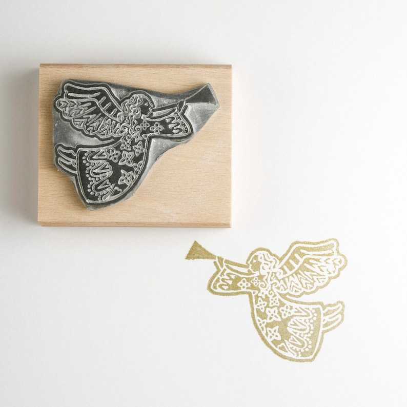 Nativity Angel Christmas Rubber Stamp, Christmas Stamp, Christmas Card ...