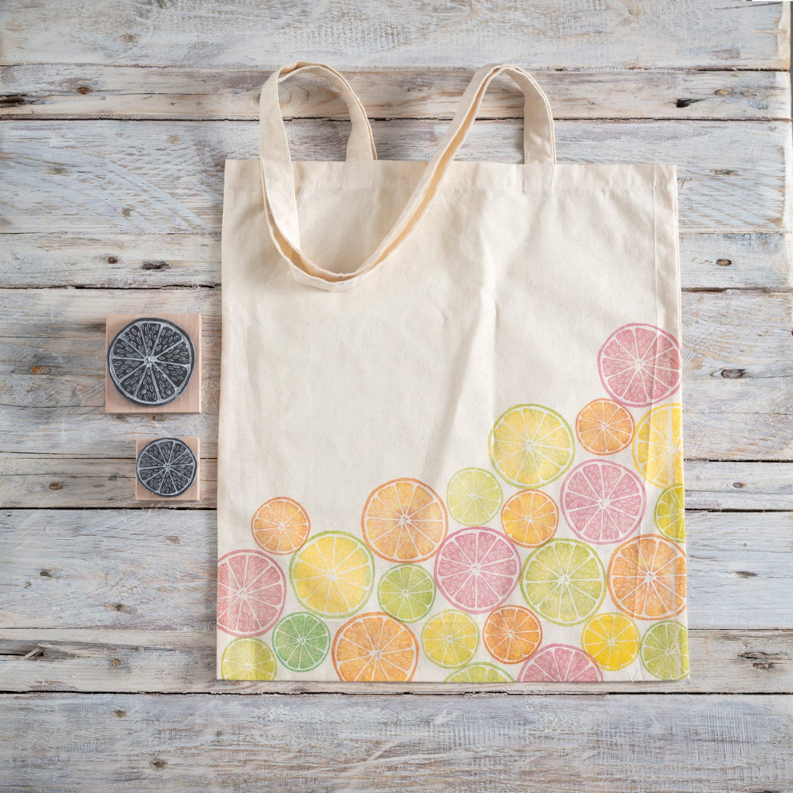 Lemon Rubber Stamp, Stamps for Card Making, Citrus Stamp, Grapefruit ...