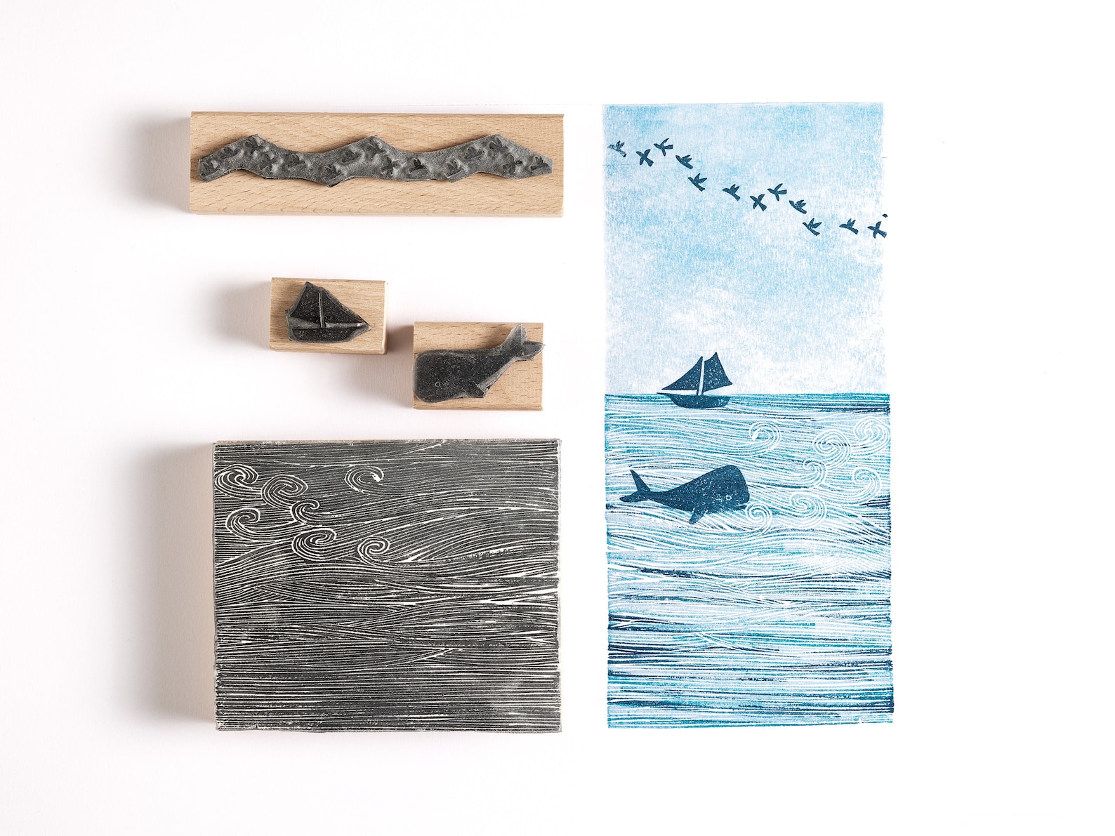 Whale Rubber Stamps, Sea Stamp, Fish Stamp, Craft Gift for Card Making ...