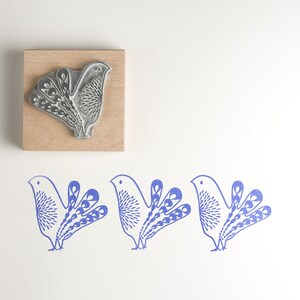 Happy Bird Rubber Stamps, Wood Stamp, Kids Craft, Diy Craft Kit, Card ...