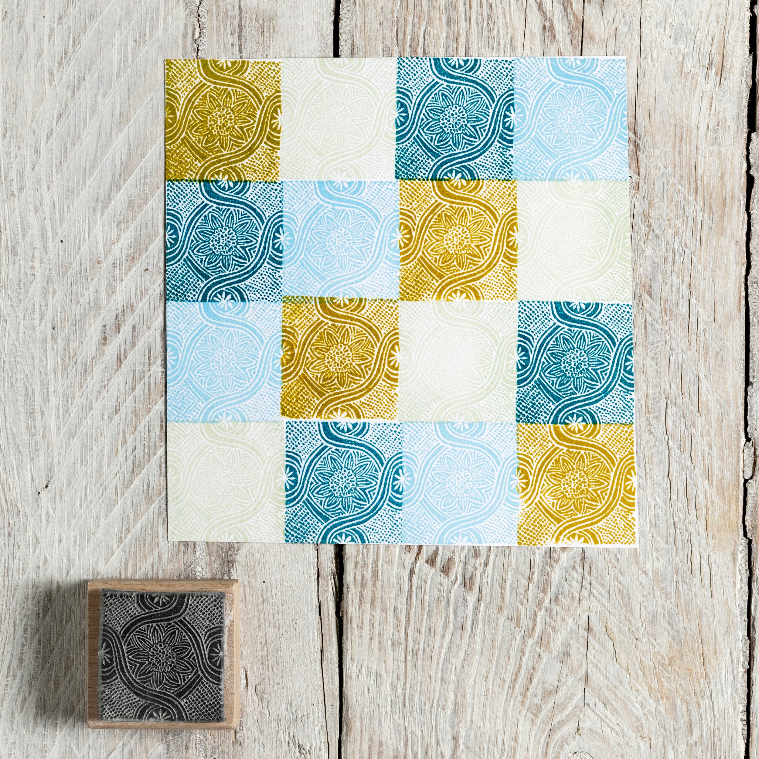 Tile Rubber Stamps, Decorative Tiles, Craft Gift - Etsy