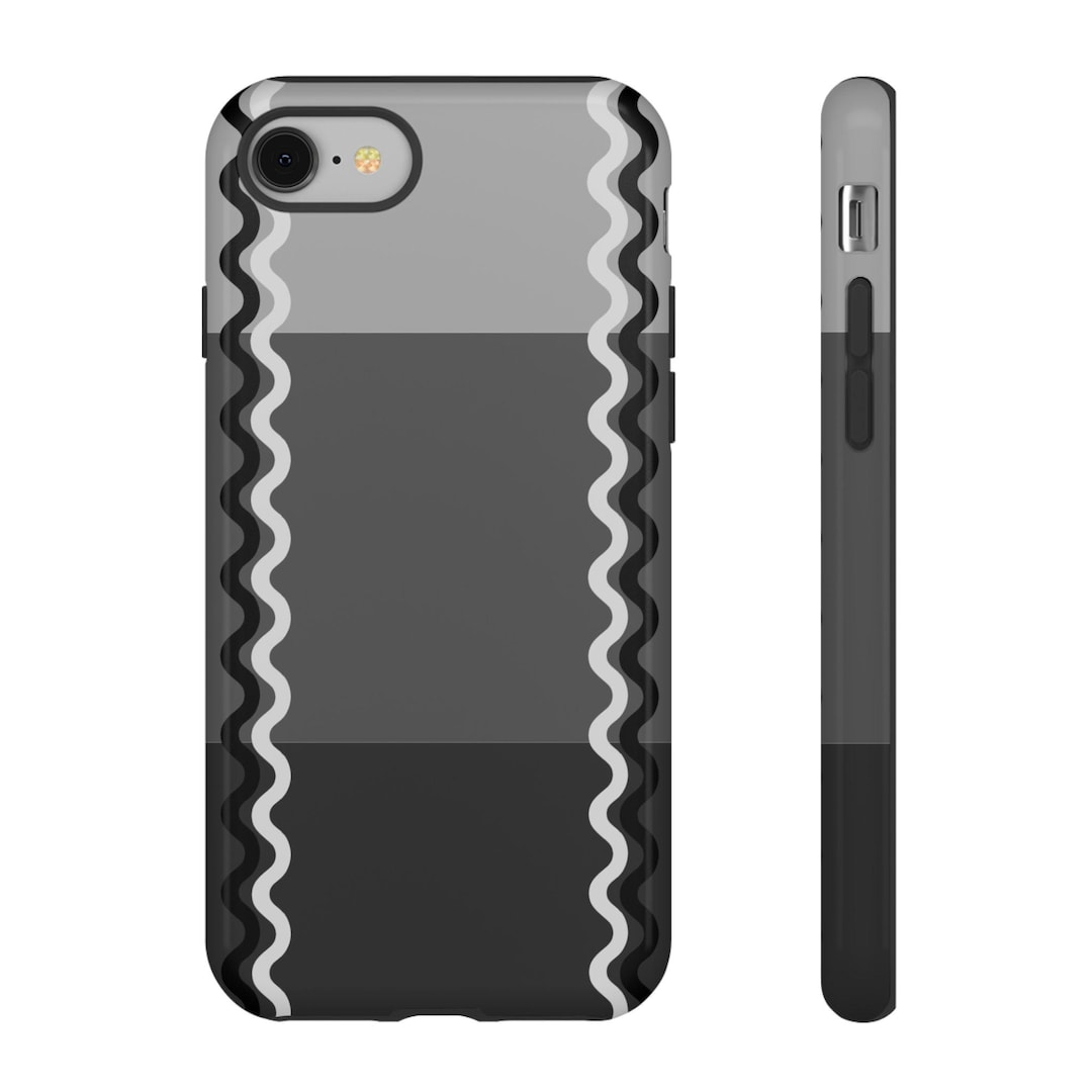 Abstract Colorblock Neutral Tones Shock Absorbent Durable Phone Case ...