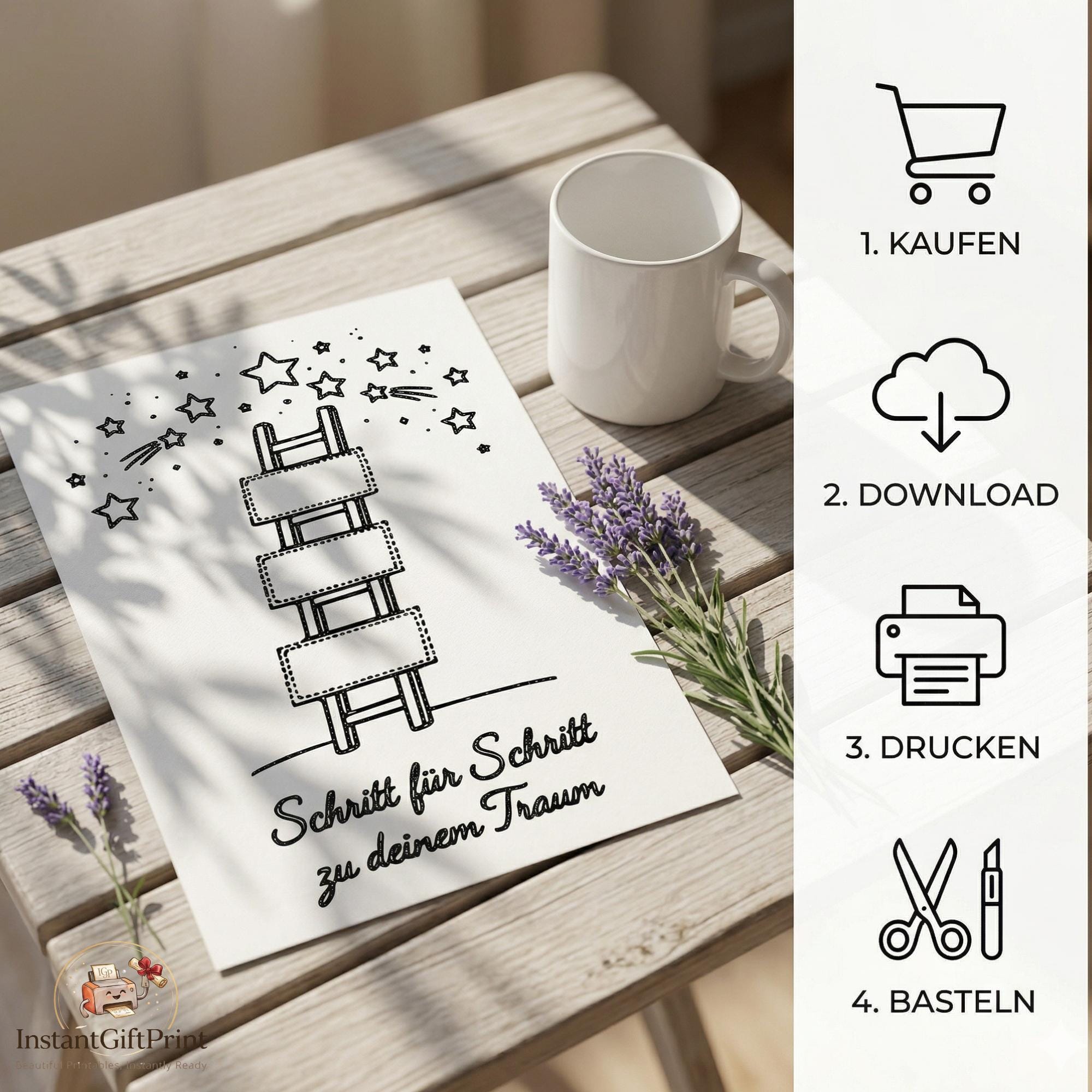 DIY Money Gift Ladder Printable | Retirement, Farewell, Colleague Gift ...