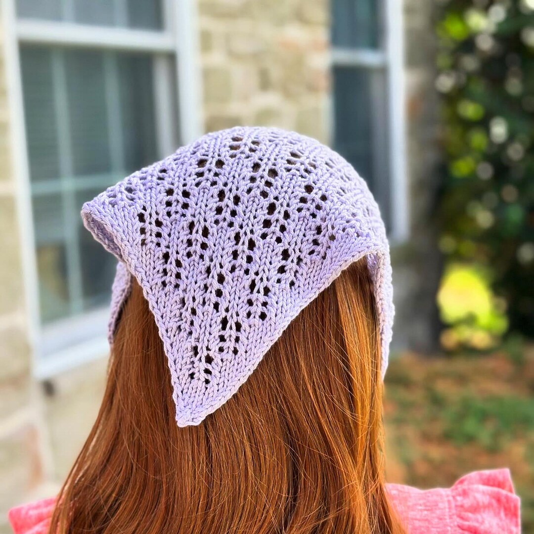 KNITTING PATTERN Lace Bandana Women Girls Dolls - Etsy