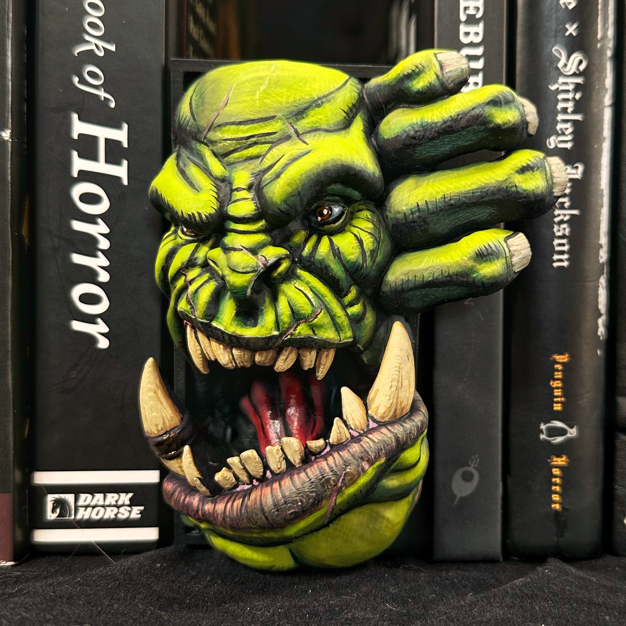 3D Printed Hand-painted Orc 40K Warhammer Fantasy Booknook Bookshelf ...