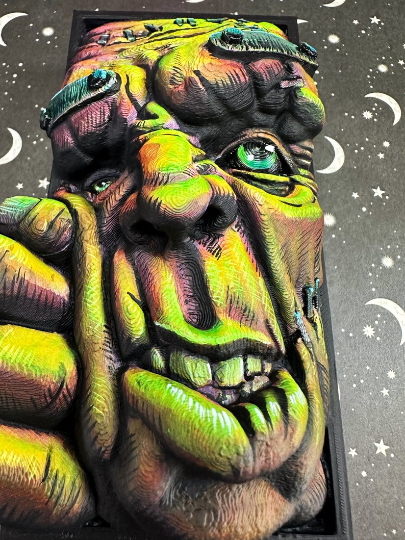 Book Nook Hand-painted Frankenstein's Monster | Horror Bookshelf Décor ...