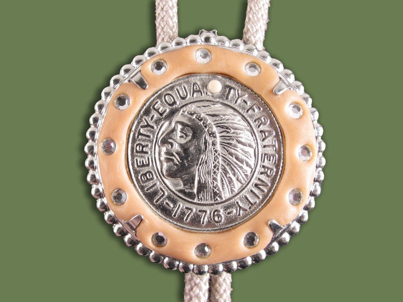 Vintage Indian Head Bolo - Etsy