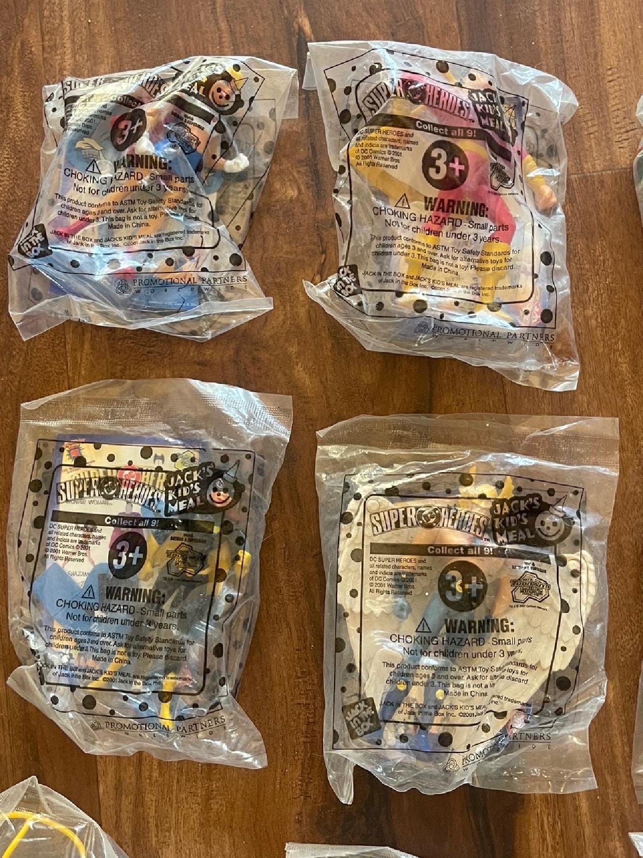 Jack in the Box Super Heroes Kids Meal Toys All 9 in the Complete Set ...