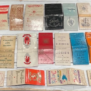 Lot of 21 Vintage Variety Match Books Matches From the 60s/70s/80s Lot ...