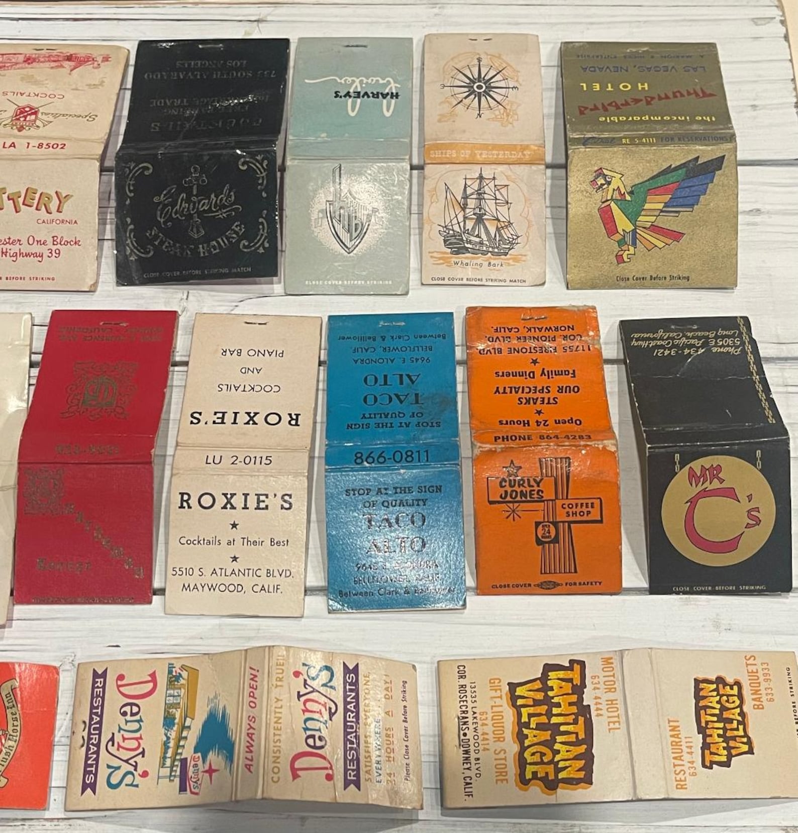 Lot of 21 Vintage Variety Match Books Matches From the 60s/70s/80s Lot ...