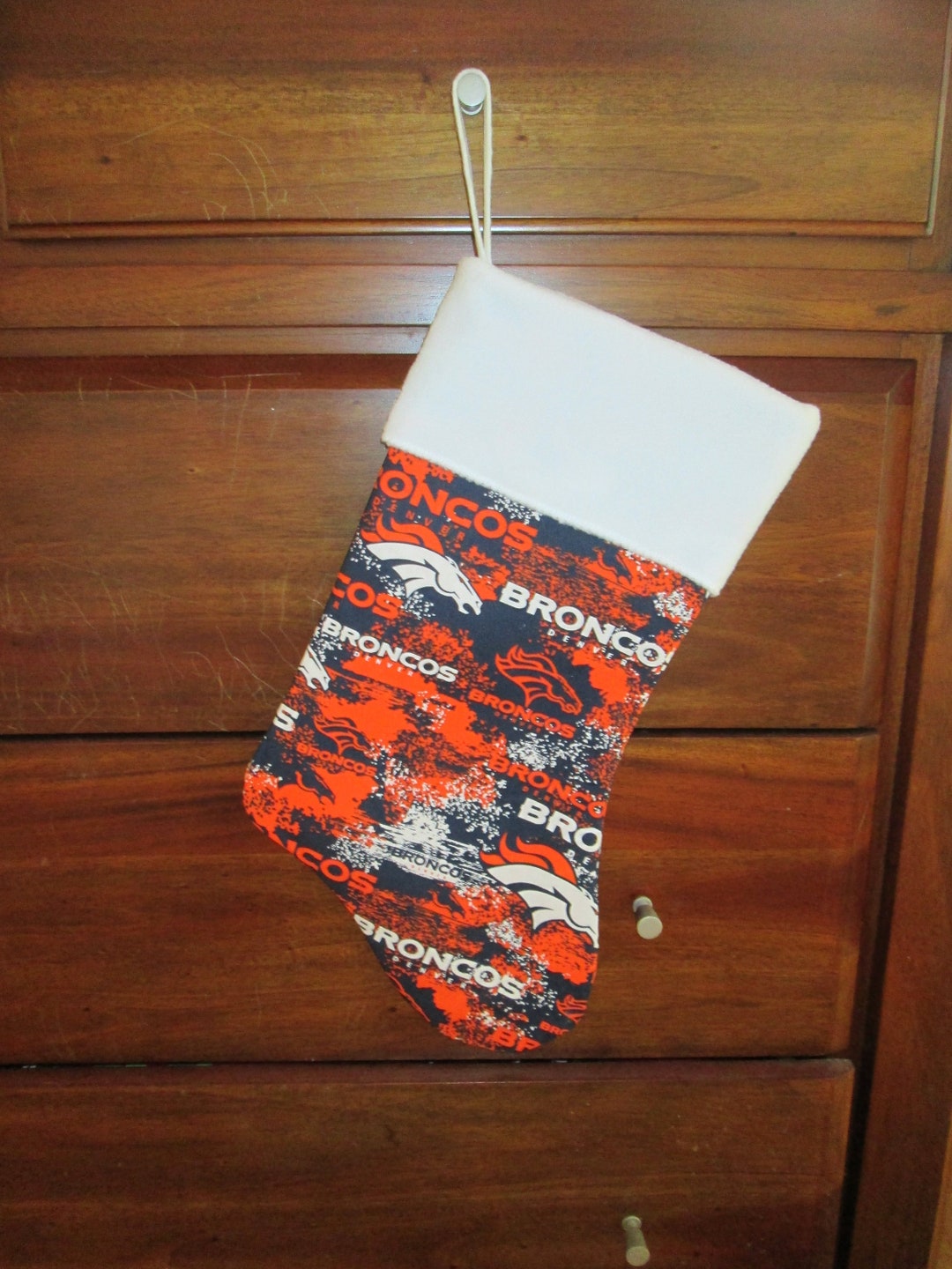 Denver Broncos Handmade Christmas Stocking - Etsy