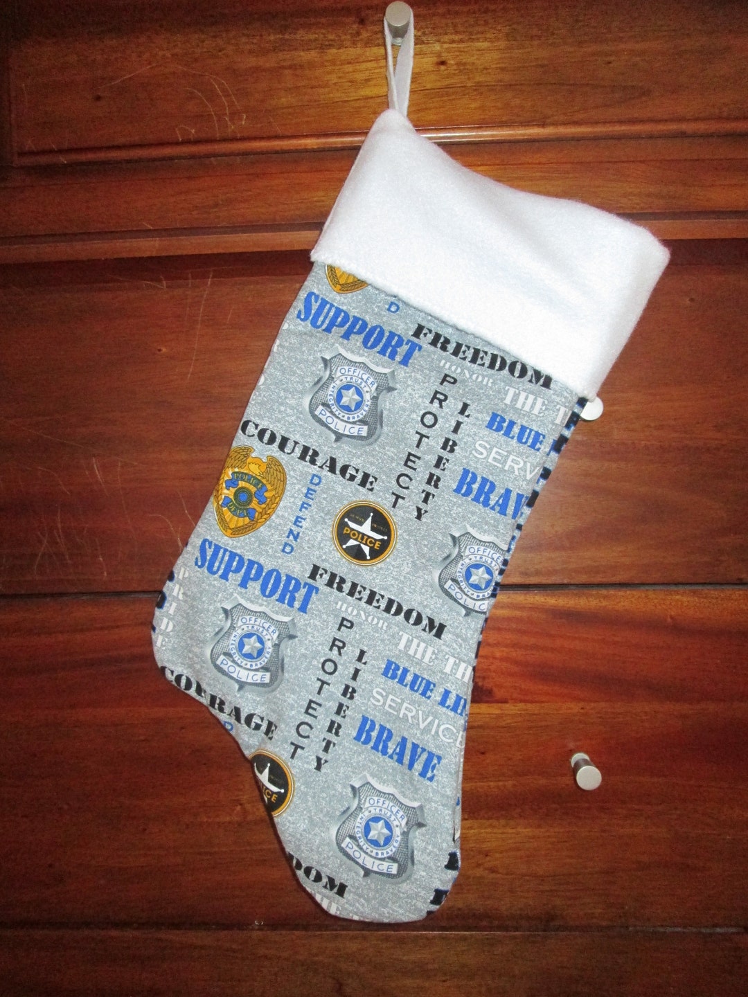 Policeman Christmas Stocking - Etsy