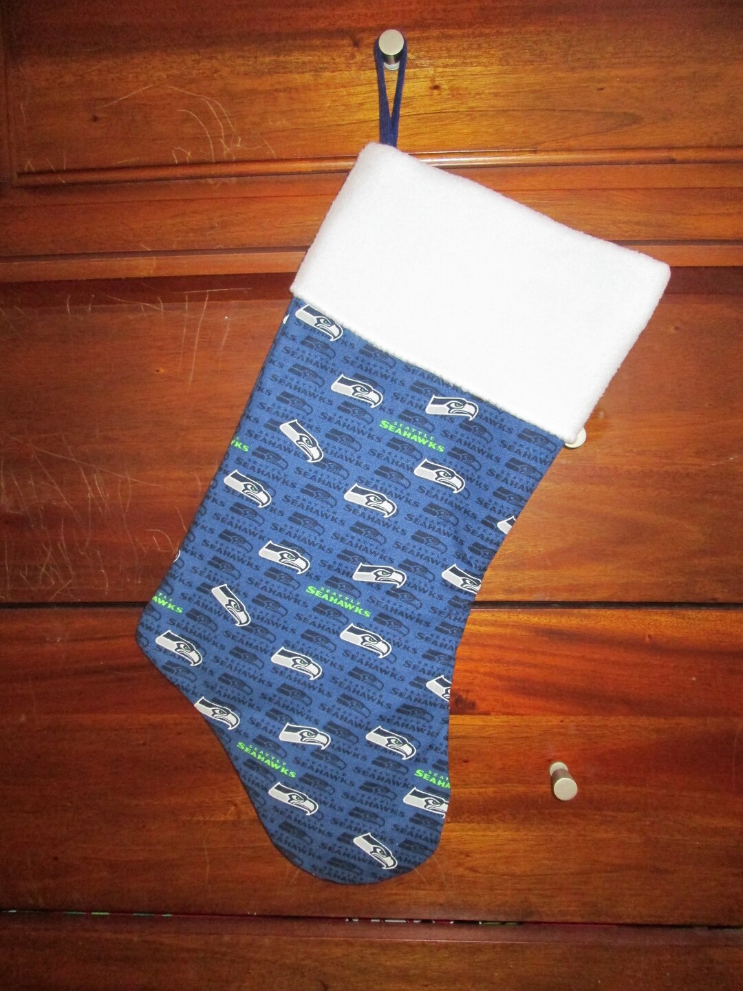 Seattle Seahawks Handmade Christmas Stocking - Etsy
