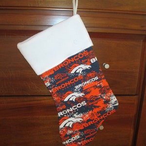 Denver Broncos Handmade Christmas Stocking - Etsy