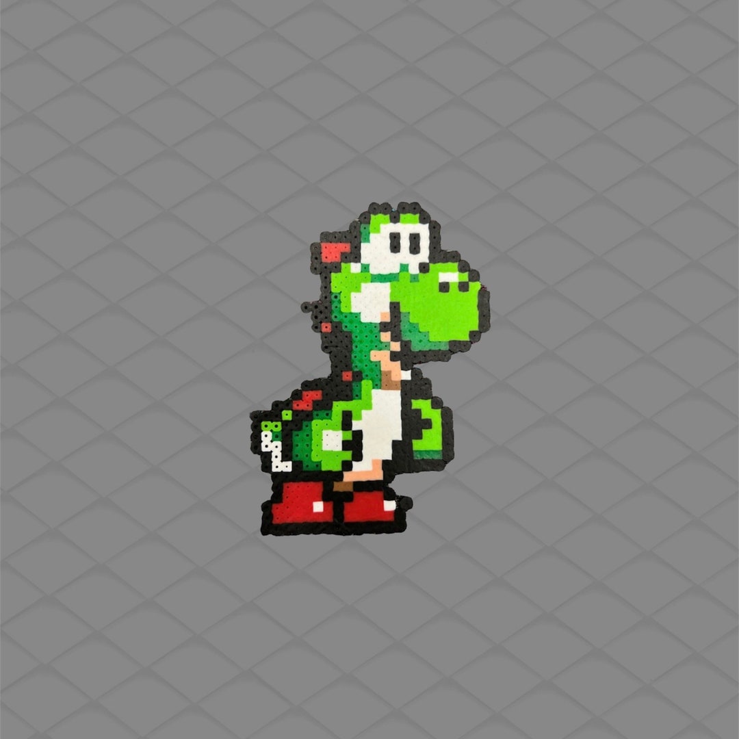 Glowing Yoshi Perler UV Reactive - Etsy