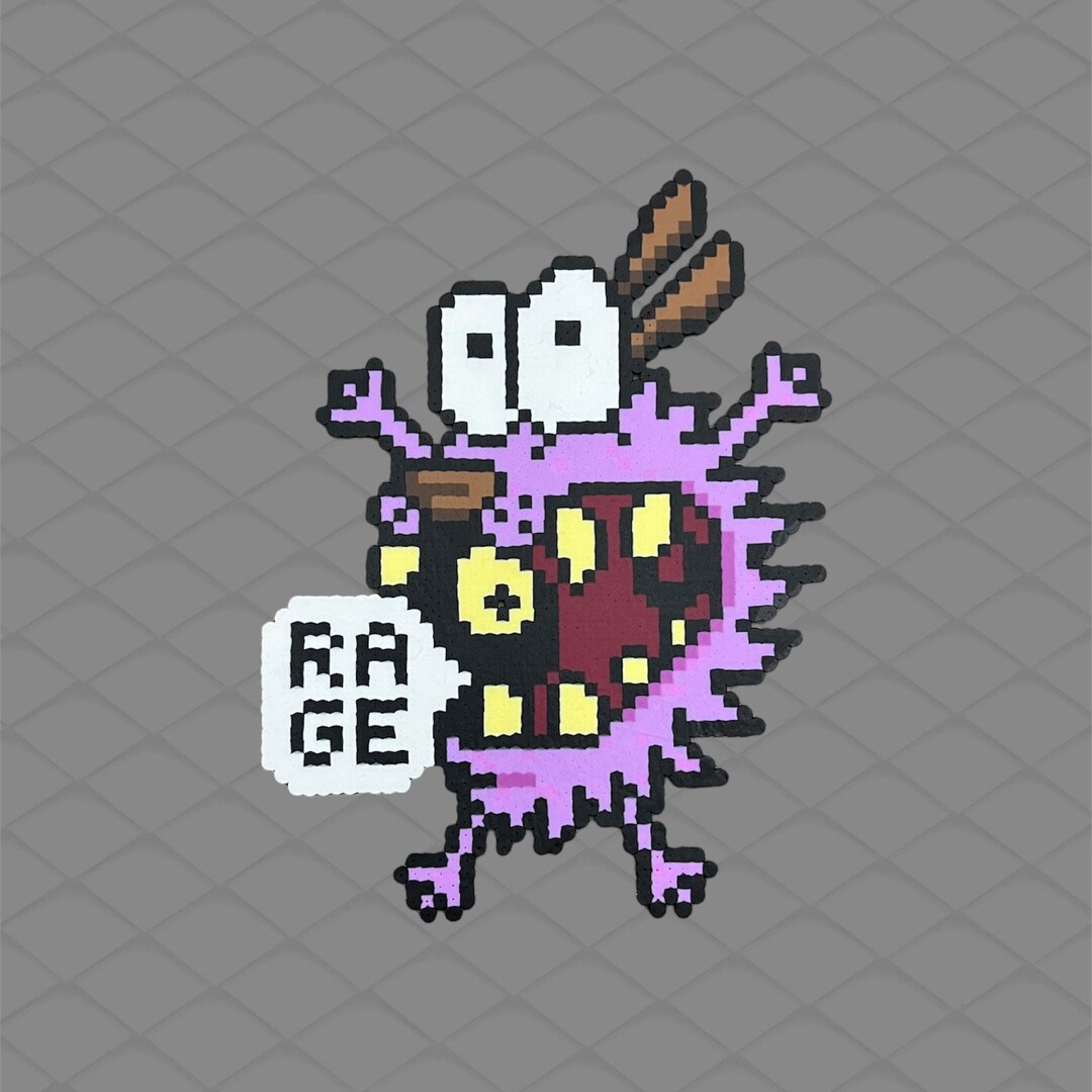 Custom Courage the Cowardly Dog Rage Scream Perler - Etsy