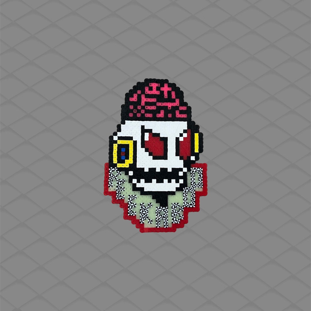 Custom Peekaboo Robot Brain Perler - Etsy