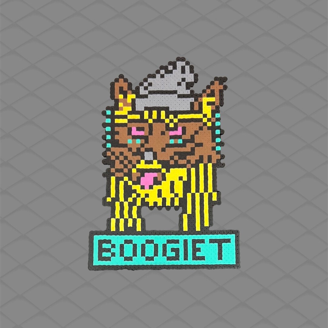 Custom Boogie T Wolf Head Perler - Etsy