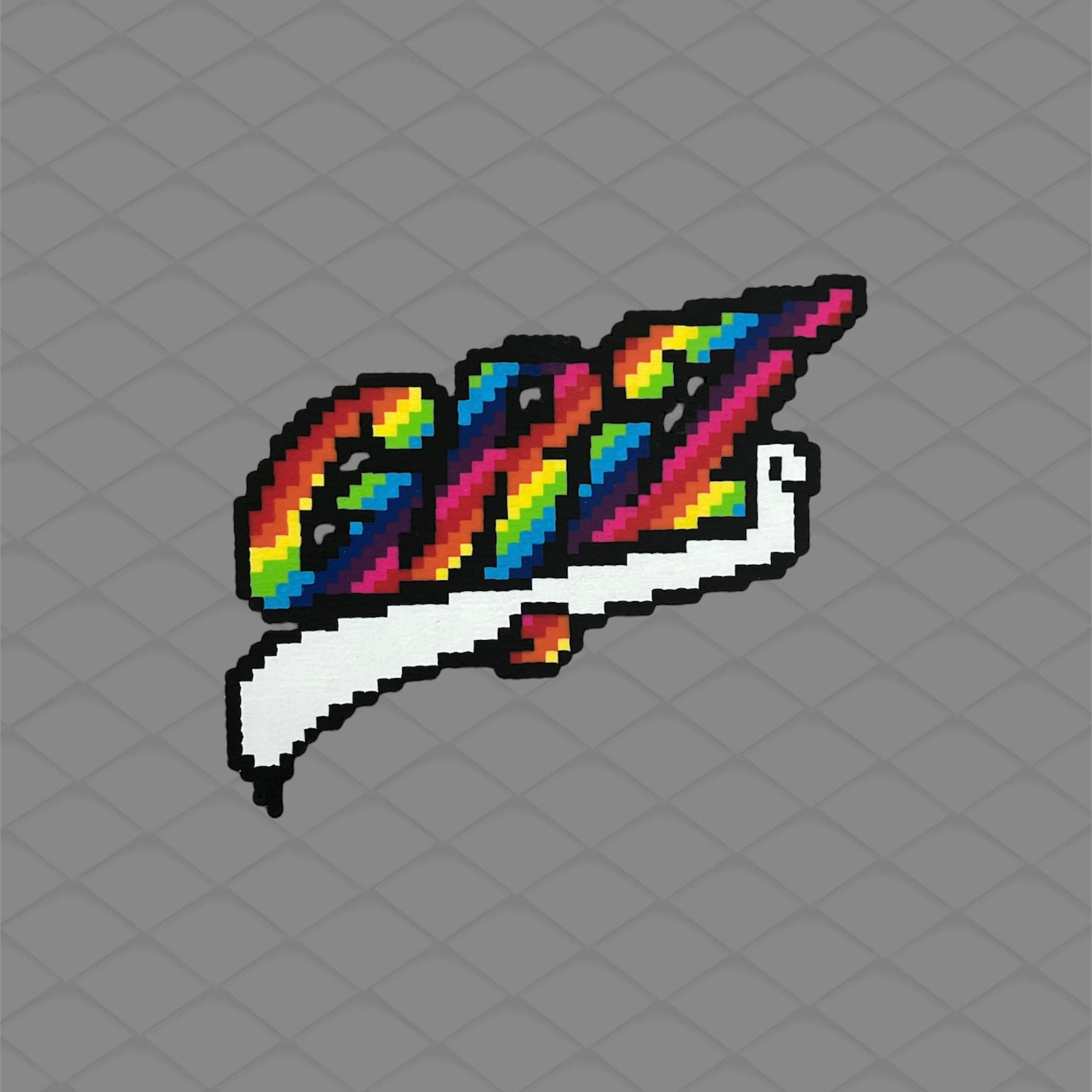 Griz Rainbow Logo Perler - Etsy
