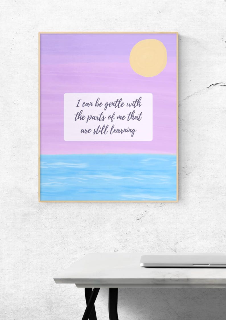Soft Pastel Affirmation Prints Bundle • Calm Minimalist Wall Art Set ...