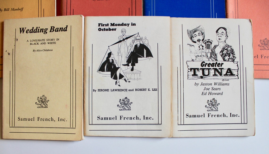 Vintage Theatre Play Scripts Samuel French Inc Collection of | Etsy