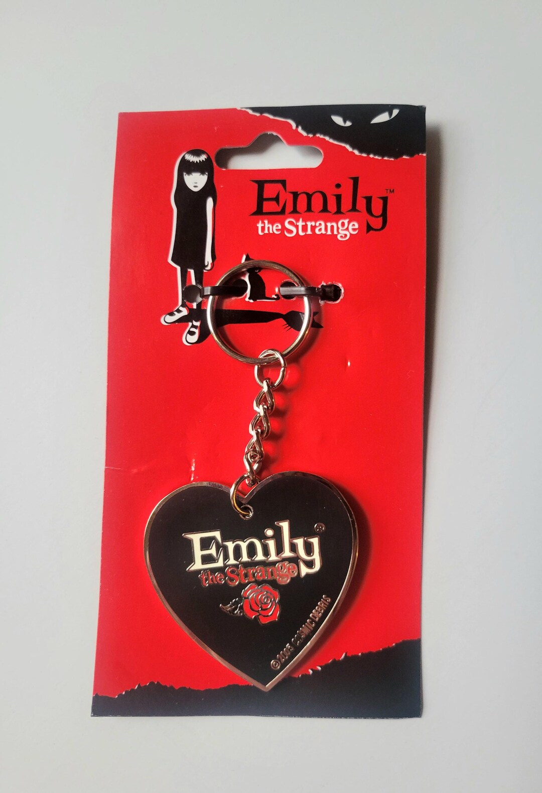 Emily the Strange, Rare Vintage Keychain, Metal 2000's, Collectors Item ...