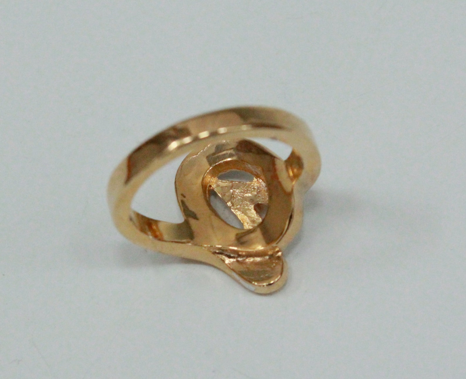 Uncas Woman's Rhinestone Ring Vintage , 1970's, Gold-tone and ...