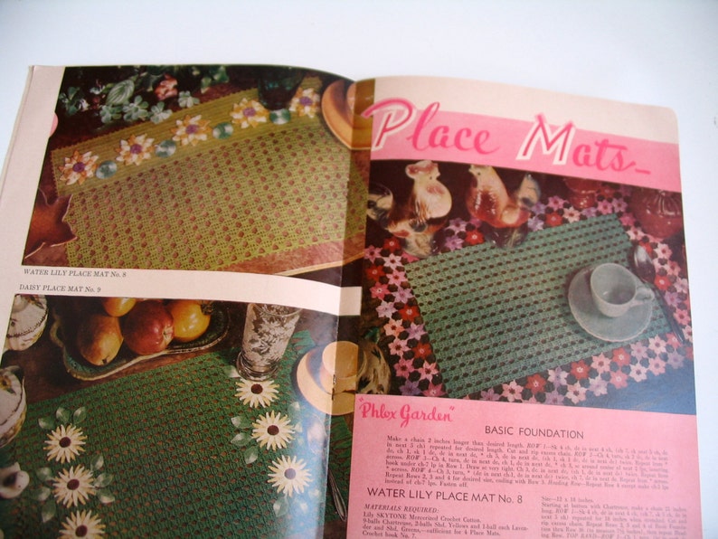 Crochet Pattern Brochure, Fair Bazaar and Gift Crocheting, Lily Mills ...