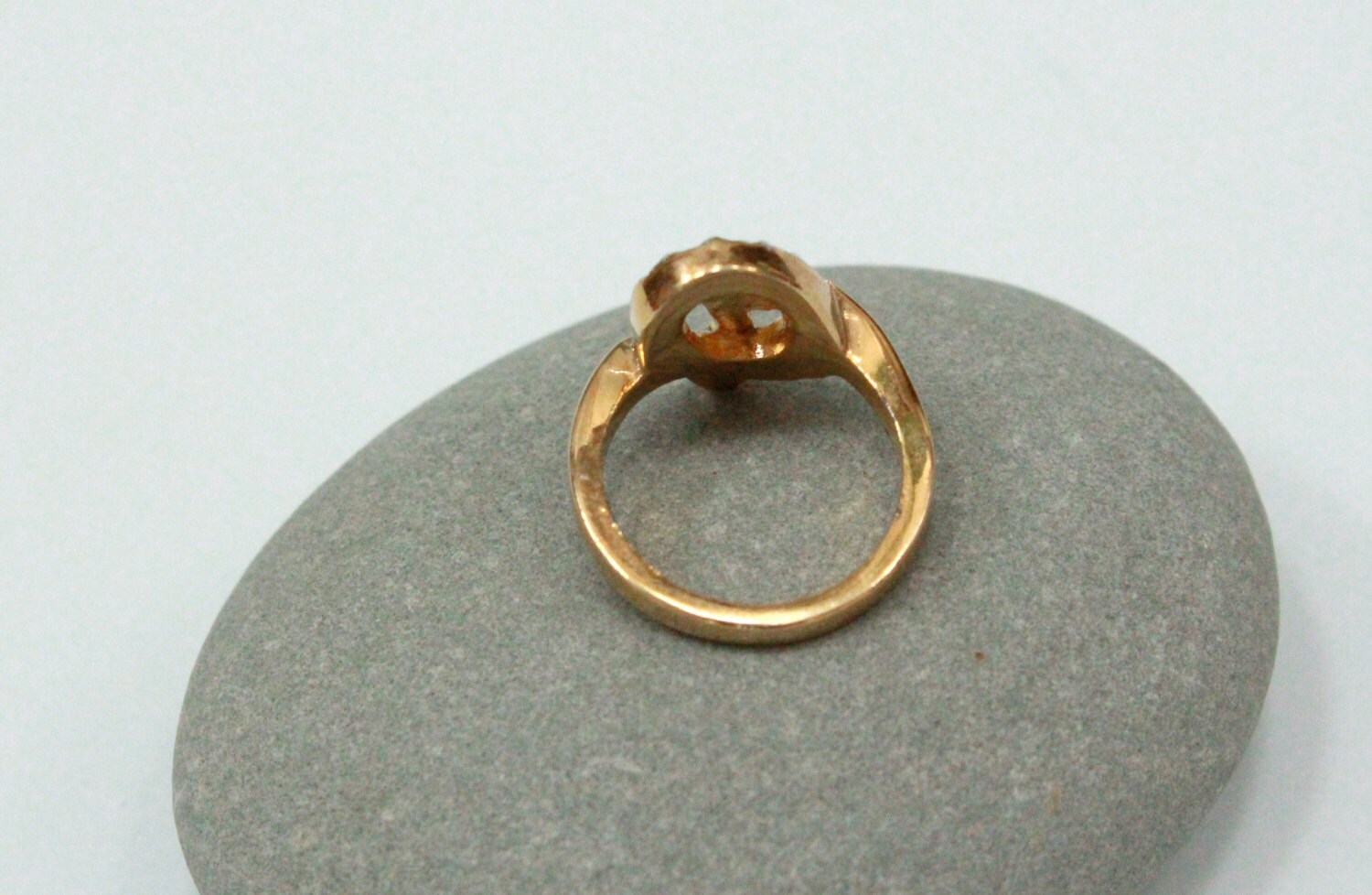 Uncas Woman's Rhinestone Ring Vintage , 1970's, Gold-tone and ...