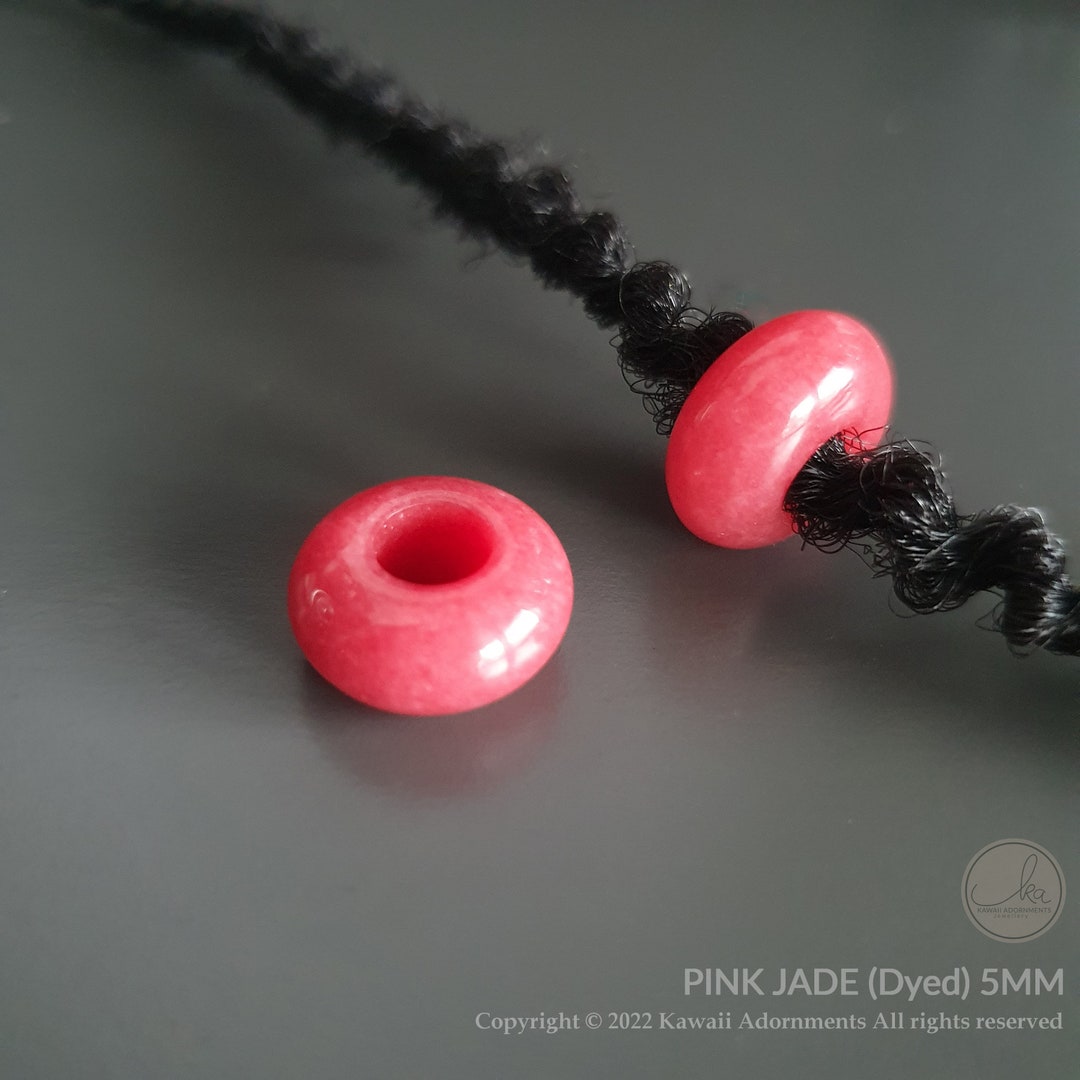 Gemstone Dreadlock Beads: Donut Loc Jewellery (set of 2) 5mm Hole - Etsy