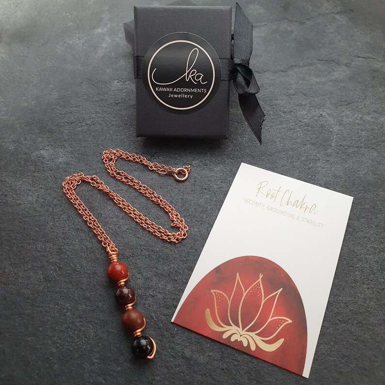 Root Chakra Necklace Chakra Necklace Red Jasper Necklace - Etsy