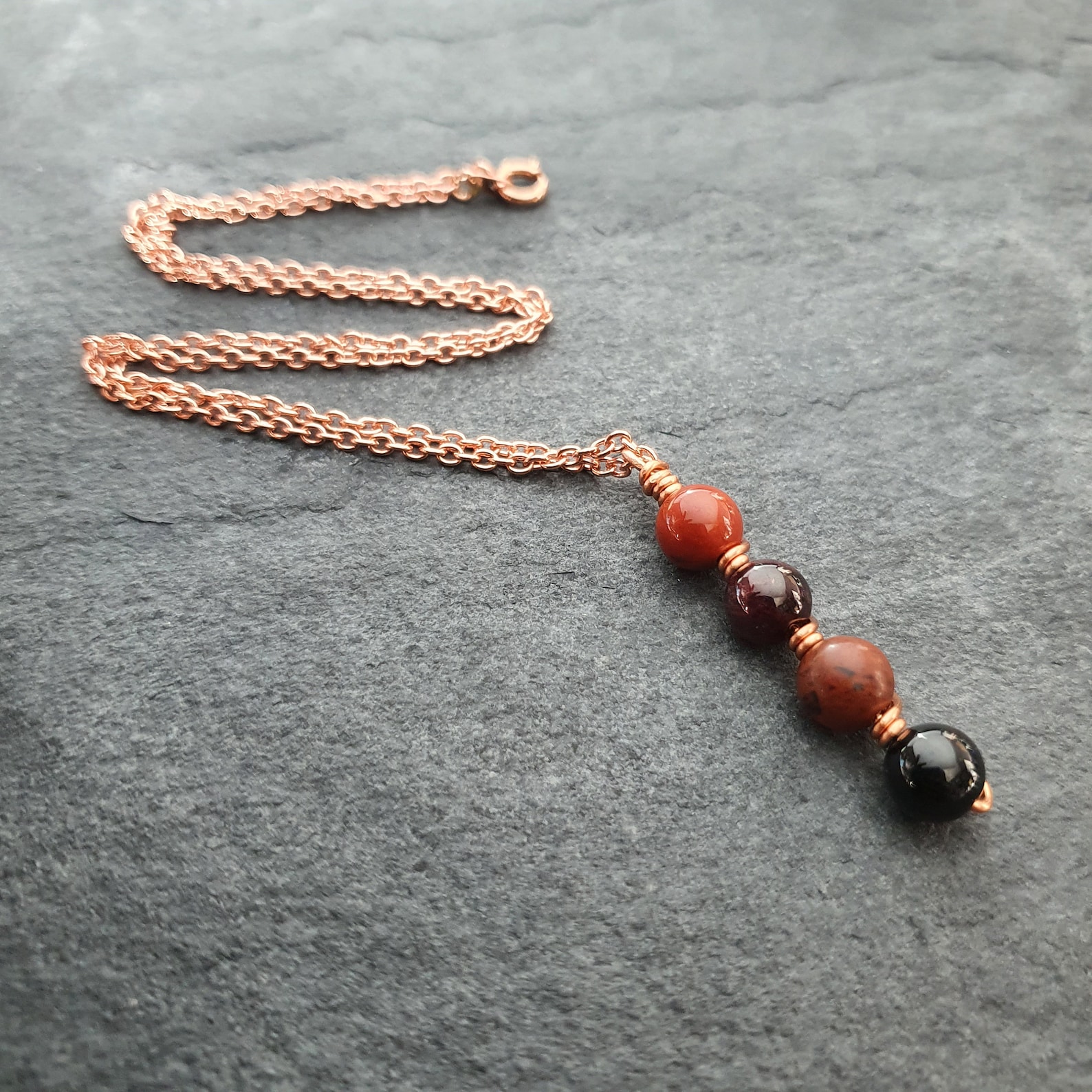 Root Chakra Necklace Chakra Necklace Red Jasper Necklace - Etsy