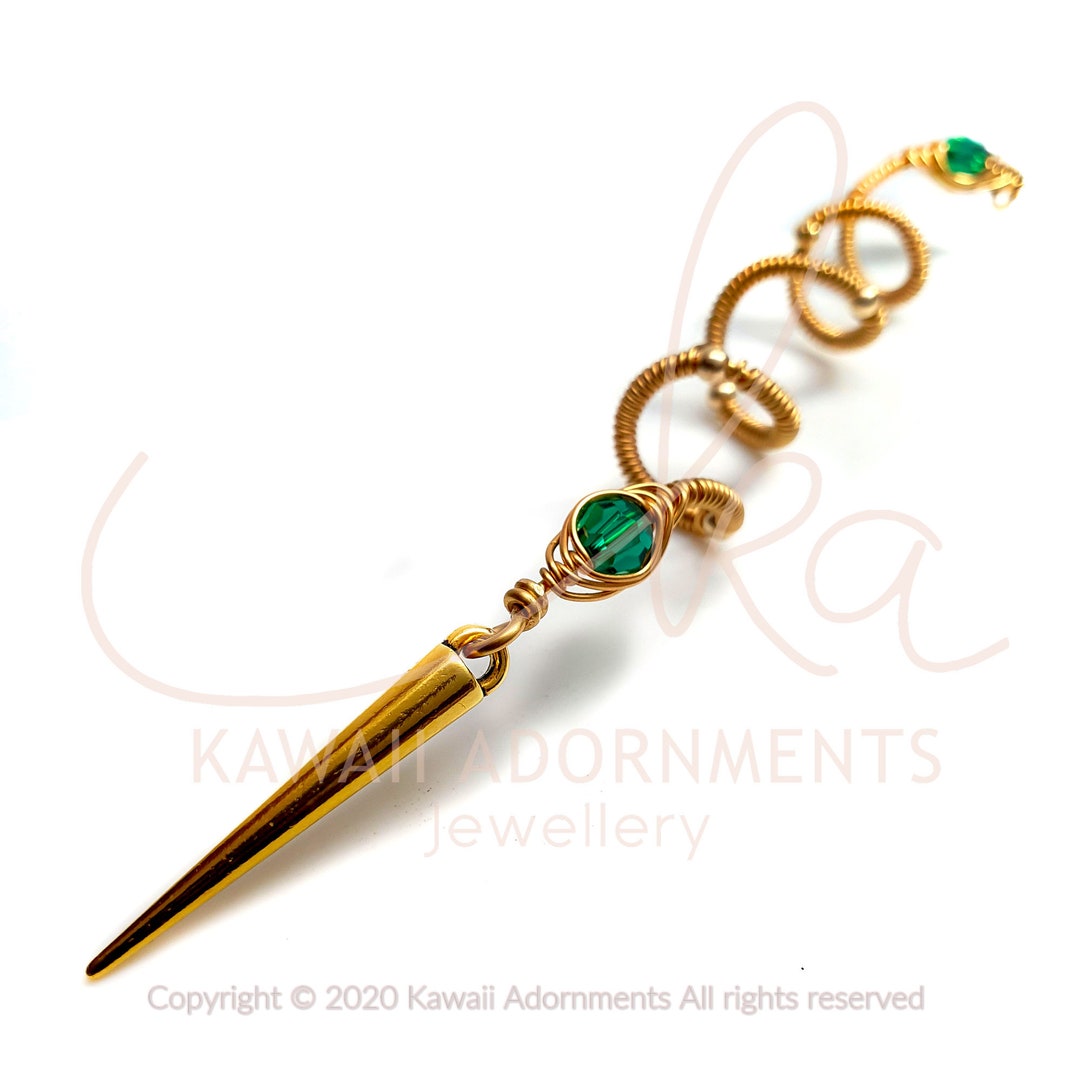 Loc Jewelry Spike Bead, Wire Wrapped, Hair Adornment, Braid Beads ...