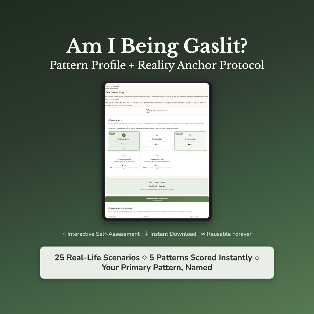 Gaslighting Quiz & Workbook – Toxic Patterns – Relationship Audit ...